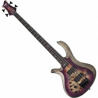 Schecter Riot-4 Bass LH : 1454 Aurora Burst | Reverb