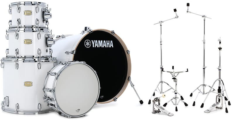 Yamaha Stage Custom Birch Shell Pack - Pure White Bundle with | Reverb