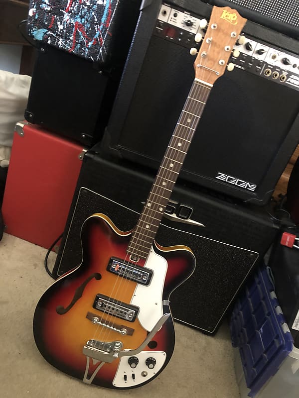 Teisco Lero ES-335 copy vintage 70s Cherry Burst | Reverb Canada