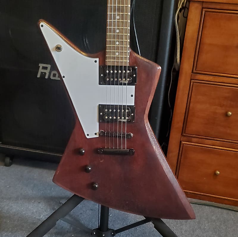 Kit Guitar Explorer left handed 2022 - Natural mahogany | Reverb