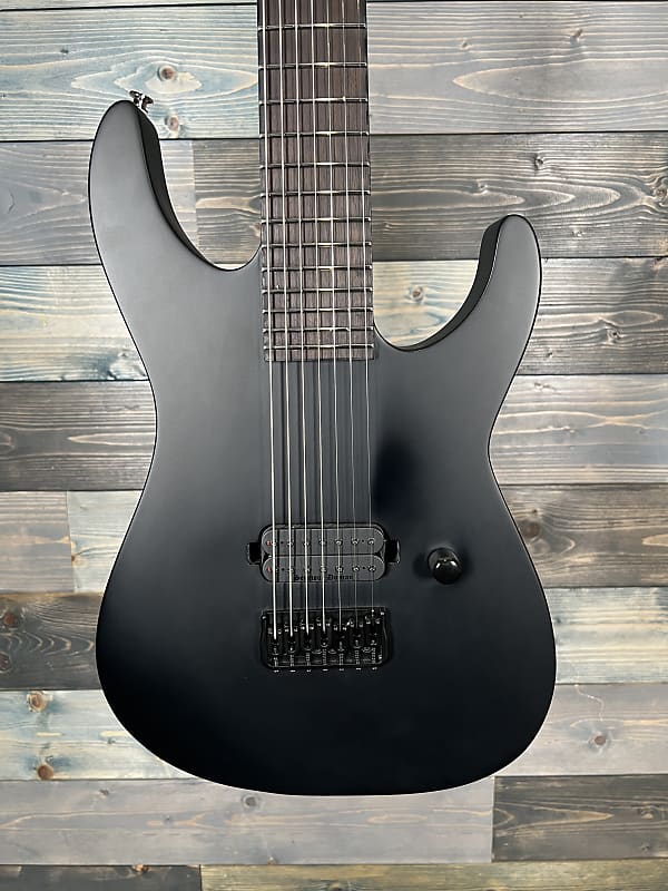 USED ESP LTD M7 HT Baritone 7 String BLACK METAL | Reverb