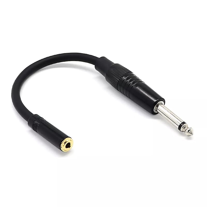 6.35Mm 1/4 Ts Male To 3.5Mm 1/8" Female Mono Audio Adapter | Reverb