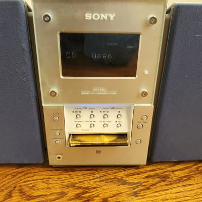 Sony CMT-MD1 mini hi-fi minidisc CD AM FM Early 2000s - Gray | Reverb