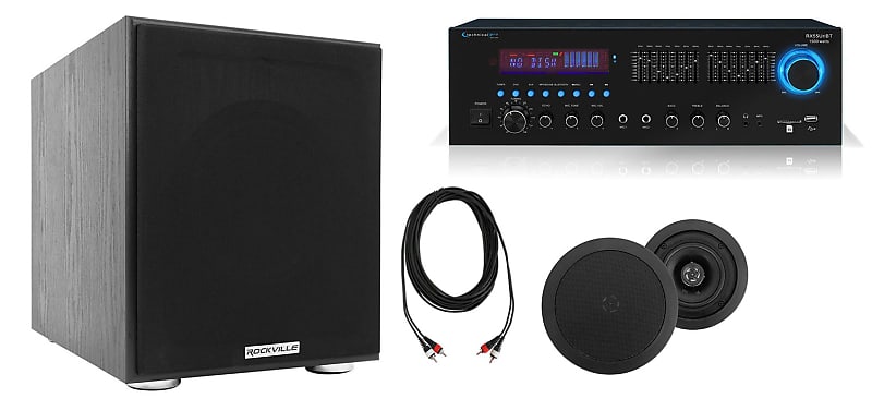 Technical Pro RX55URIBT Home Receiver+(2) 5.25" Black Ceiling | Reverb