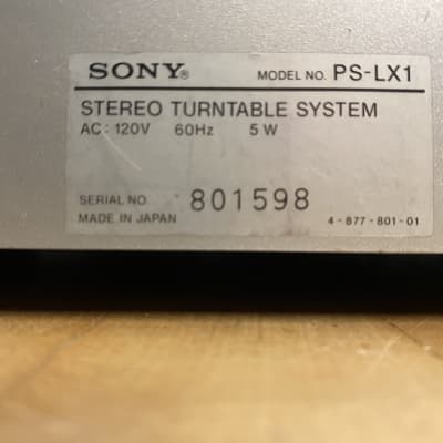 Sony PS-LX1 | Reverb