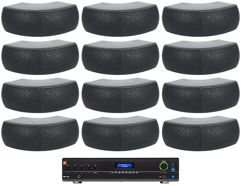 JBL VMA1120 Commercial 70v Amplifier+(12) Black Dual 4" | Reverb