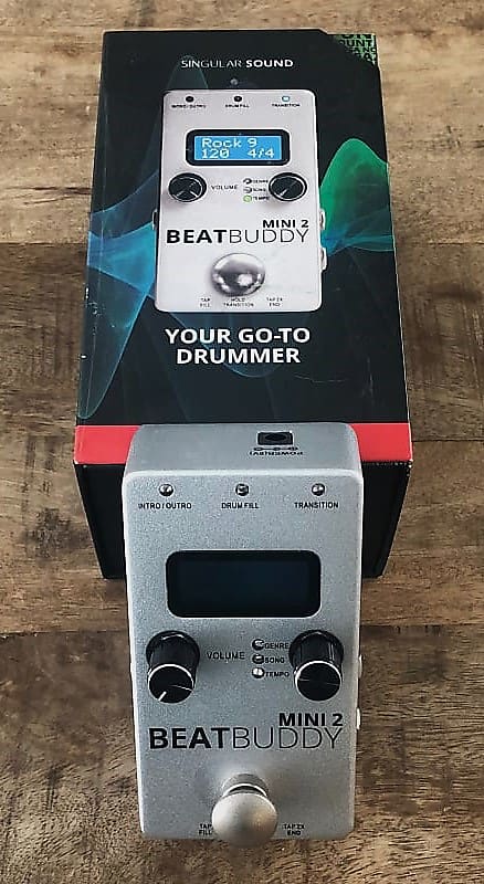 Beatbuddy Mini 2 Drum Machine Pedal 2022 - Silver | Reverb