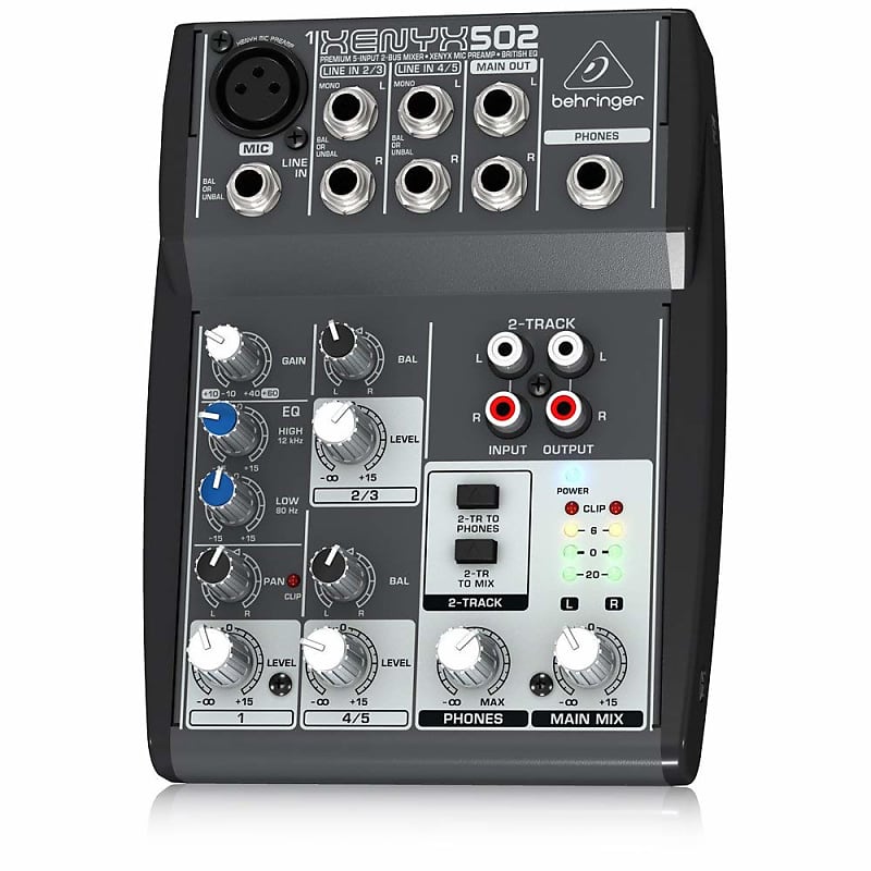 Behringer Xenyx 502 Mixer | Reverb