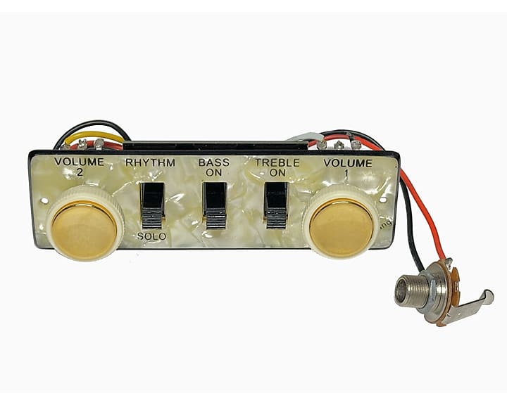 Hofner Wired Replacement Control Panel with Teacup Knobs for | Reverb