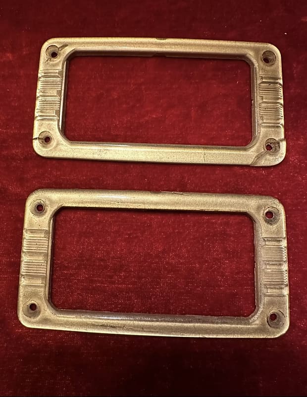 1962 Gretsch Gold Pickup Bezel Surrounds | Reverb
