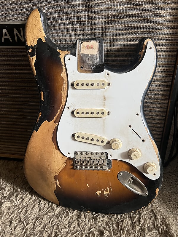 Squier jv 57 Stratocaster japan vintage 1983 - body semi full | Reverb