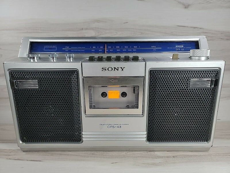 Sony CFS-43 AM/FM Cassette Player Boombox Radio | Reverb