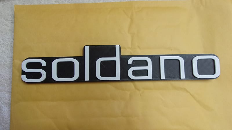 New Soldano Amp Cab Logo Face Name Plate | Reverb