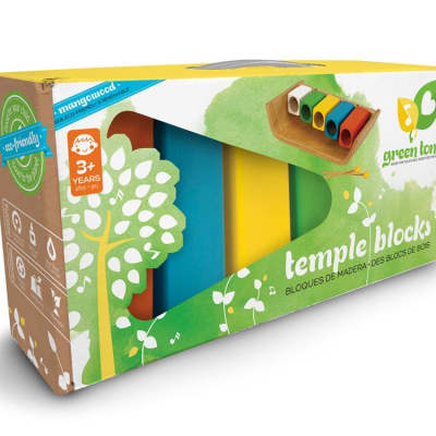 Green Tones 5-Note Temple Blocks | Reverb