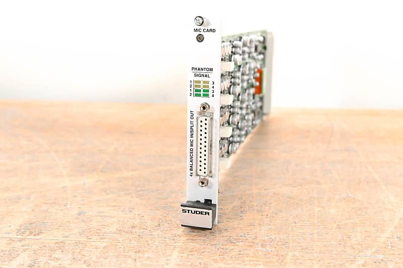 Studer Mic/Line In Card for D21m Modular I/O System CG01HQM | Reverb