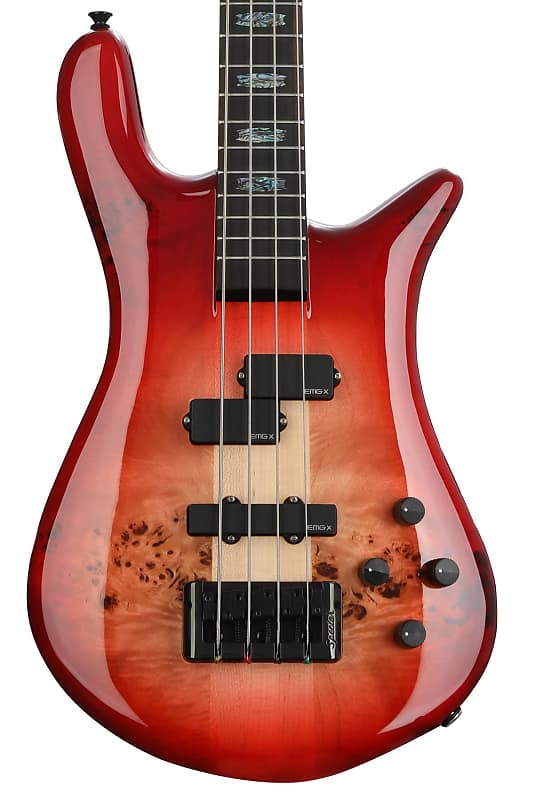 Spector Euro 4 CST Electric Bass Guitar - Natural Red Burst | Reverb