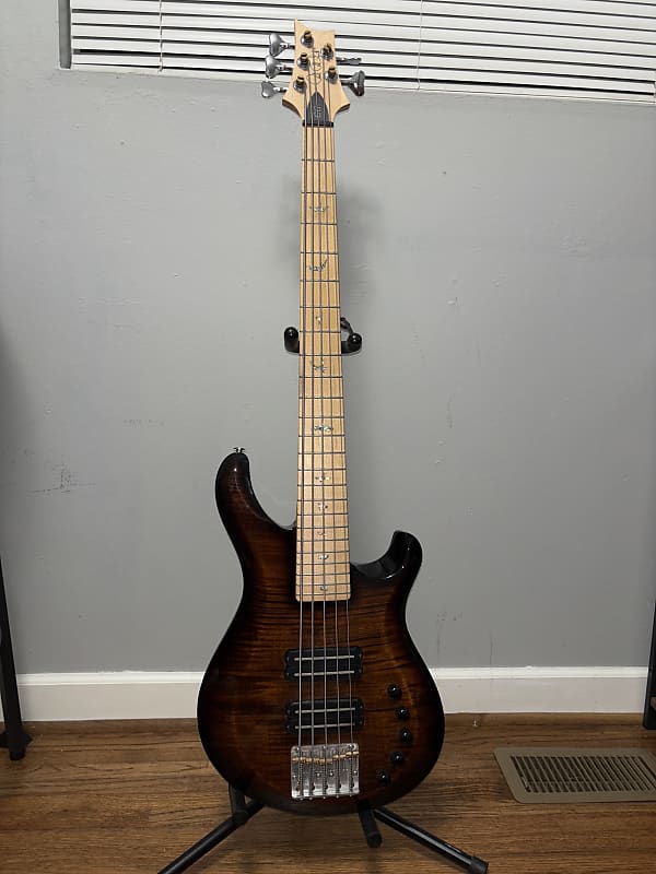 PRS Gary Grainger 5 String Bass Late 2010s - Brown-Gold Bust | Reverb