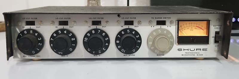 Shure M67 Powered Microphone Amp /Mixer 1970s USA | Reverb