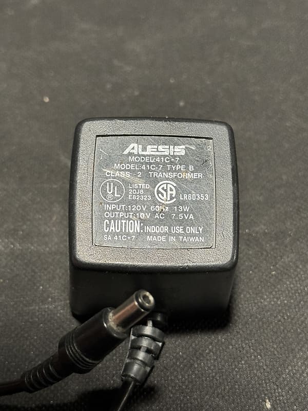 Alesis 41C-7 10VAC 7.5VA AC Adaptor PSU - Black | Reverb
