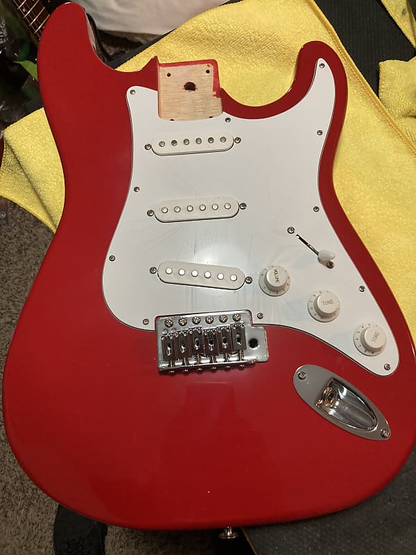 Epiphone S310 S210 Batwing - Red - loaded body | Reverb