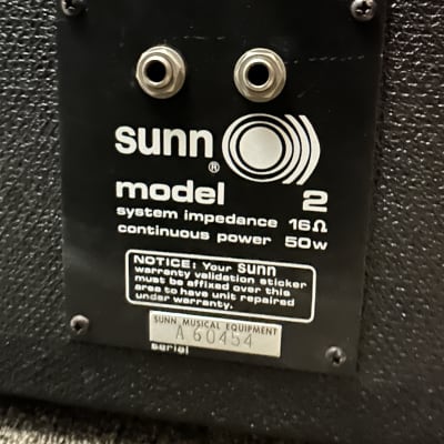 Sunn Model 2 Speaker Enclosures (Pair) | Reverb
