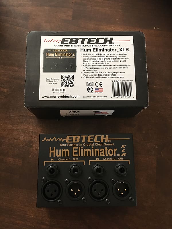 Ebtech Hum Eliminator 2021 black | Reverb
