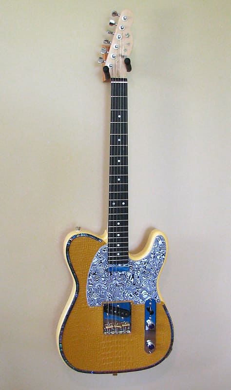 SERIAL #050 Tele style Gold Alligator Vintage Cream Body | Reverb