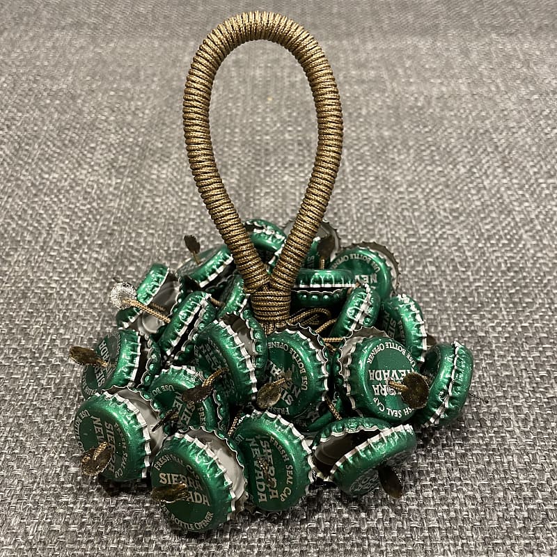 Upcycled Percussion - Bottle Cap Hand Rattle / Shaker - | Reverb