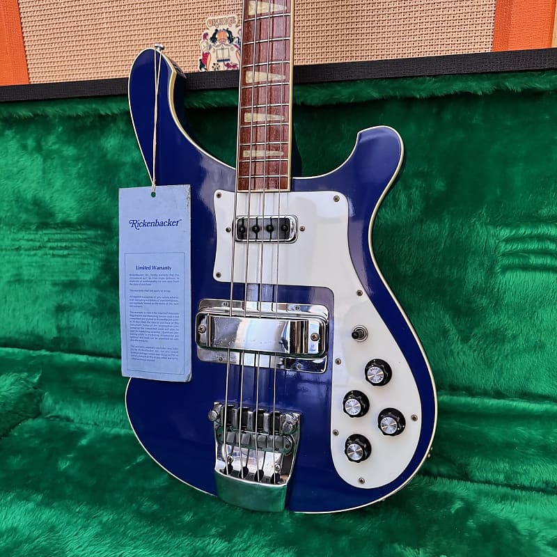 Vintage 1979 1980 Rickenbacker 4001 Blue Electric Bass | Reverb Canada