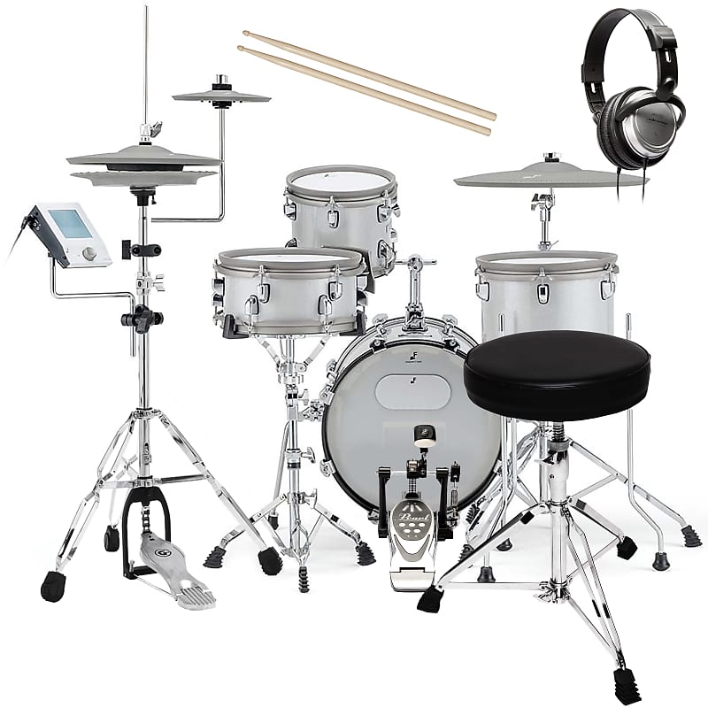 EFNOTE MINI Electronic Drum Set - White Sparkle DRUM | Reverb