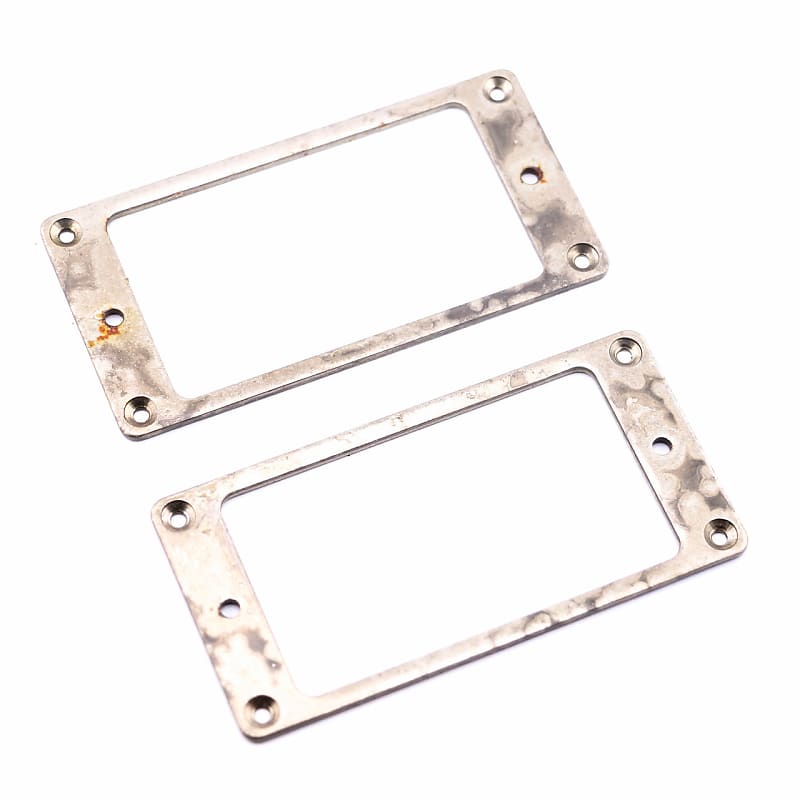 AGP ™ - Aged Chrome Flat Bottom Metal Humbucker Ring Set | Reverb