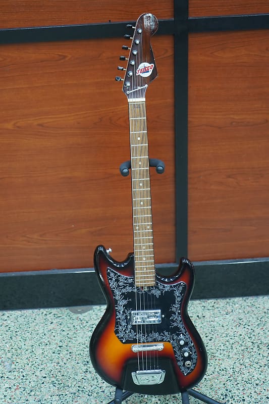 Vintage Tesco Del Rey Sunburst Electric Guitar | Reverb