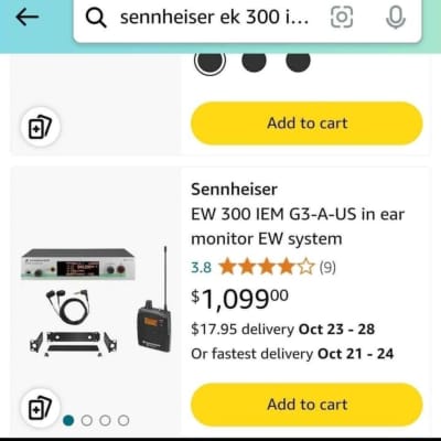 Sennheiser XSM-IEM Wireless in-ear monitors (A) 2020-2022 - | Reverb