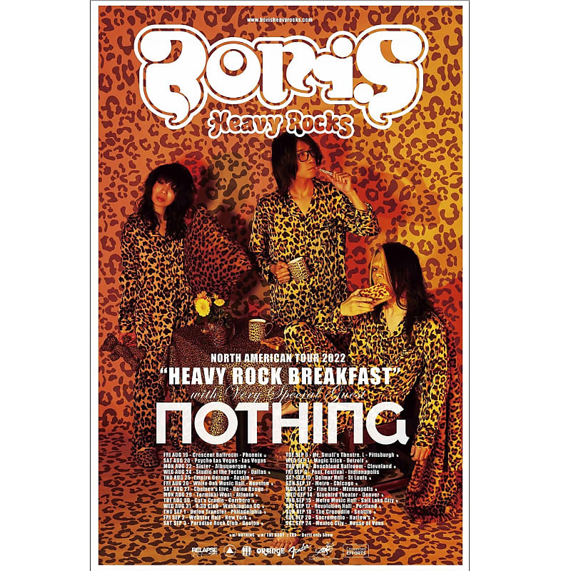 BORIS | Nothing Heavy Rocks Tour 2022 Ltd Ed RARE Poster! | Reverb