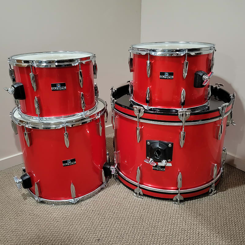 Vintage 1970s Super Olympic Four-Piece Shellpack w/ | Reverb Canada