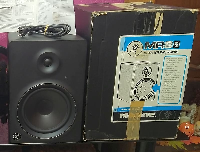 Mackie MR8mk2 MR8 MK II 8" Active Studio Monitor (Single) | Reverb
