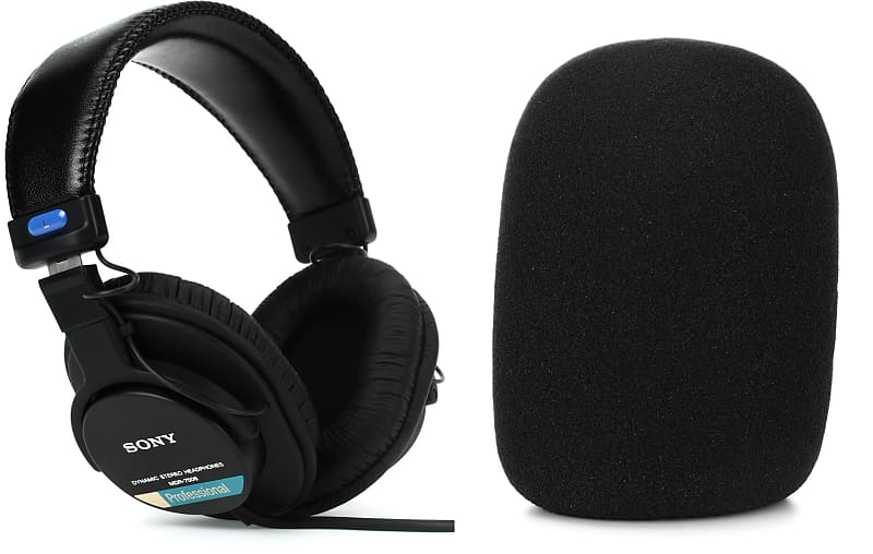 Sony MDR-7506 Closed-Back Professional Headphones Bundle with | Reverb