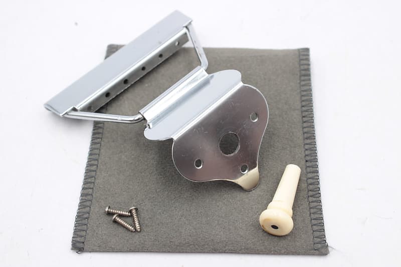 Chrome Jazz Archtop Guitar Diamond Trapeze Tailpiece - | Reverb España