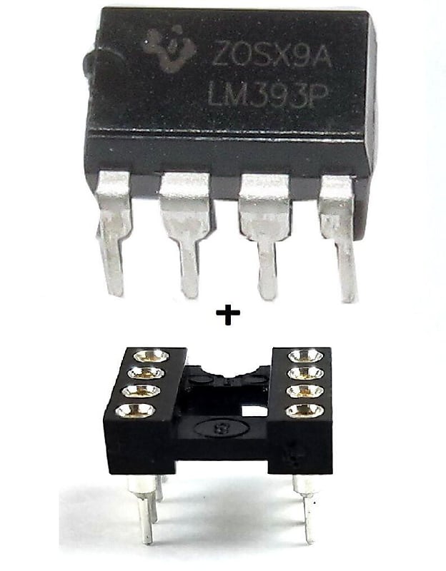 LM393AP Dual Differential Voltage Comparator IC with Sockets | Reverb