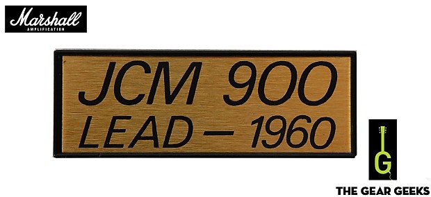 Marshall JCM 900 4x12 Badge Logo 1990's Gold w/ Screws and | Reverb