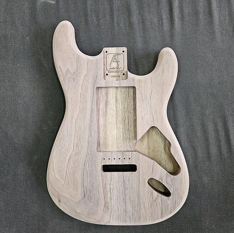 AC Strat Style Walnut Body - C000116 | Reverb