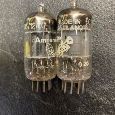 Amperex 12ax7 1961 Bugle boy matched pair tested! | Reverb UK