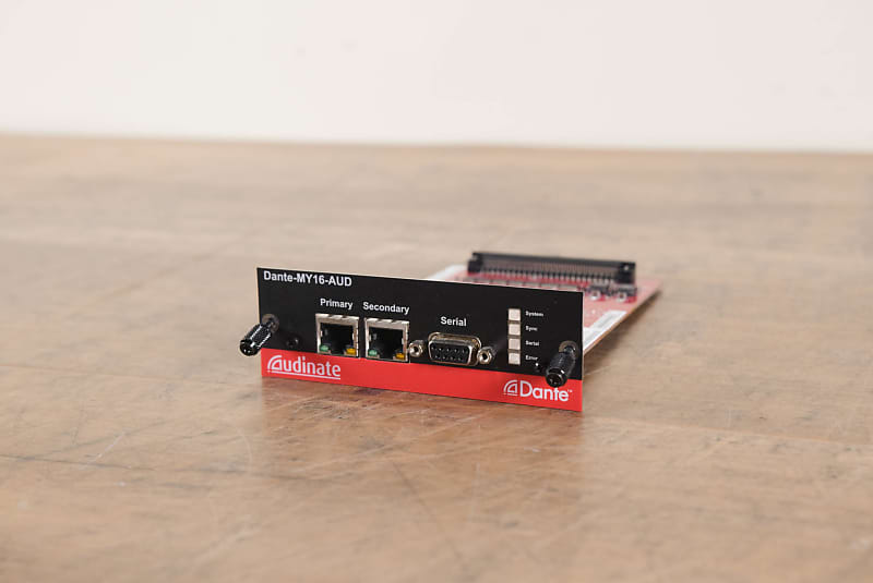 Audinate Dante-MY16-AUD Dante Network Card (church owned) | Reverb