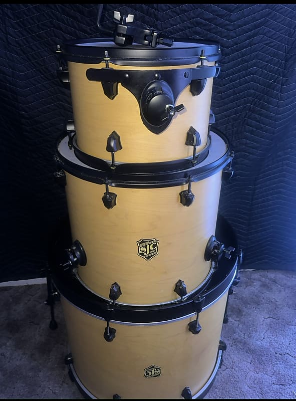 SJC Drums 3-Piece Pathfinder Shell Pack Cyber Yellow Satin | Reverb