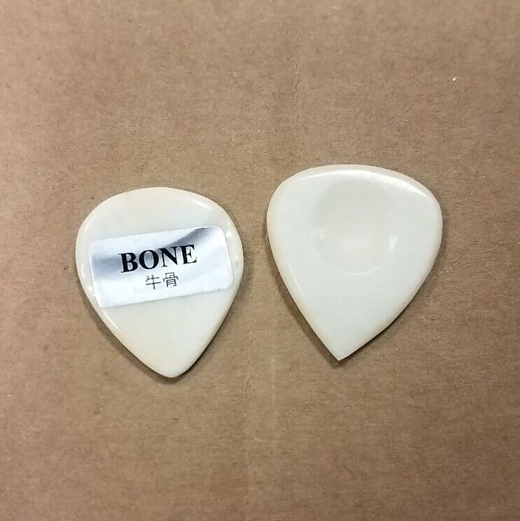 Pickboy Exotic Model - Bone - Guitar Pick w/grooved thumb | Reverb