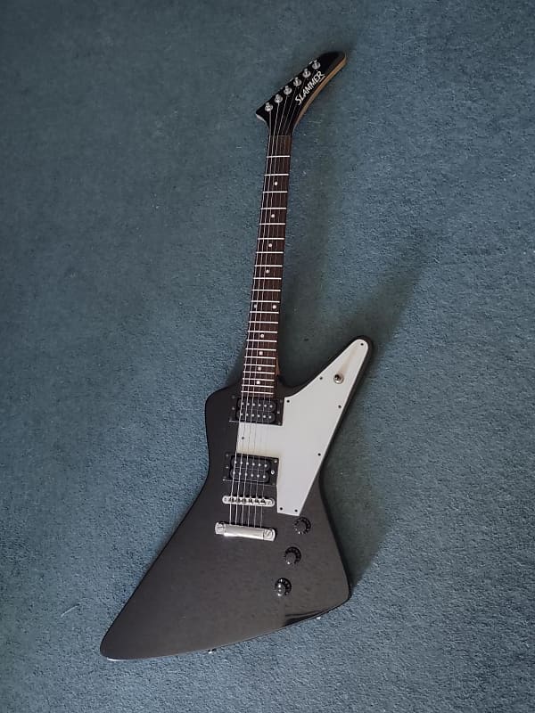 Vintage 90's Explorer Slammer by Hamer XP-1 Black | Reverb
