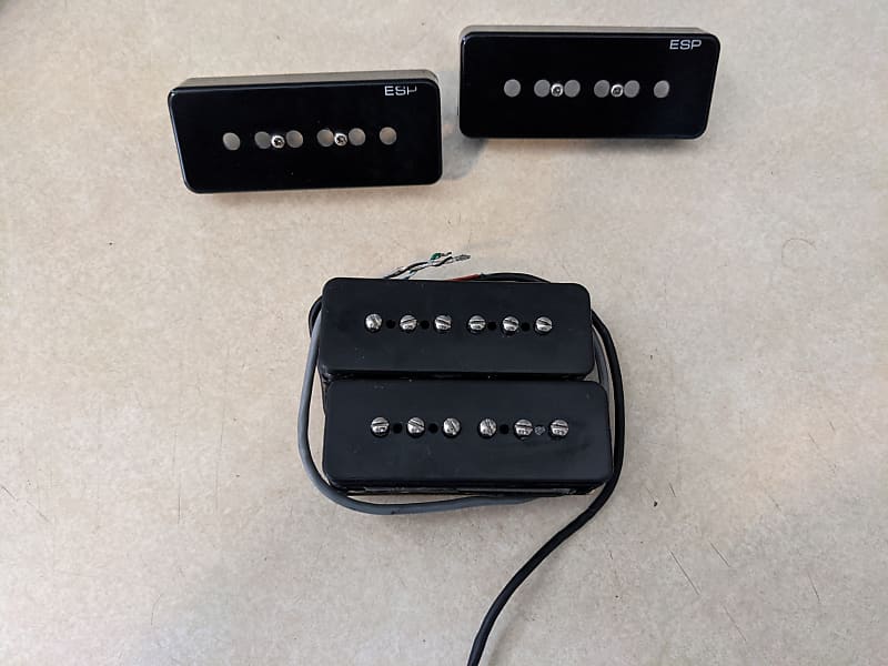 ESP LTD LP90S "Stacked" P90 Pickup Set With Esp P90 Pickup | Reverb