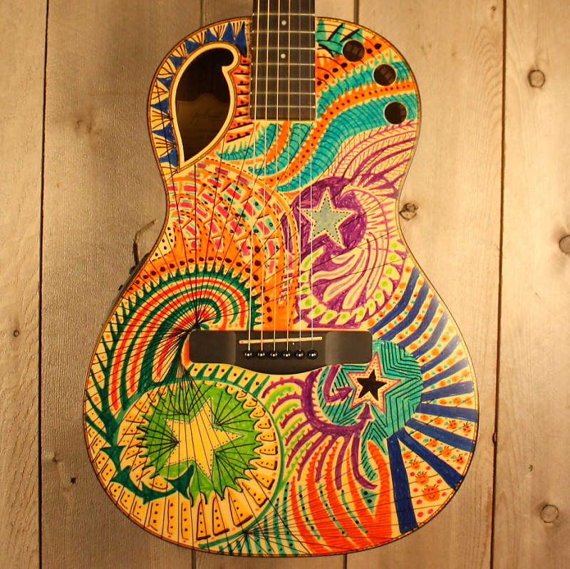 Greg Bennett by Samick GPH 100 SRE CUSTOM ART GUITAR # 7 | Reverb