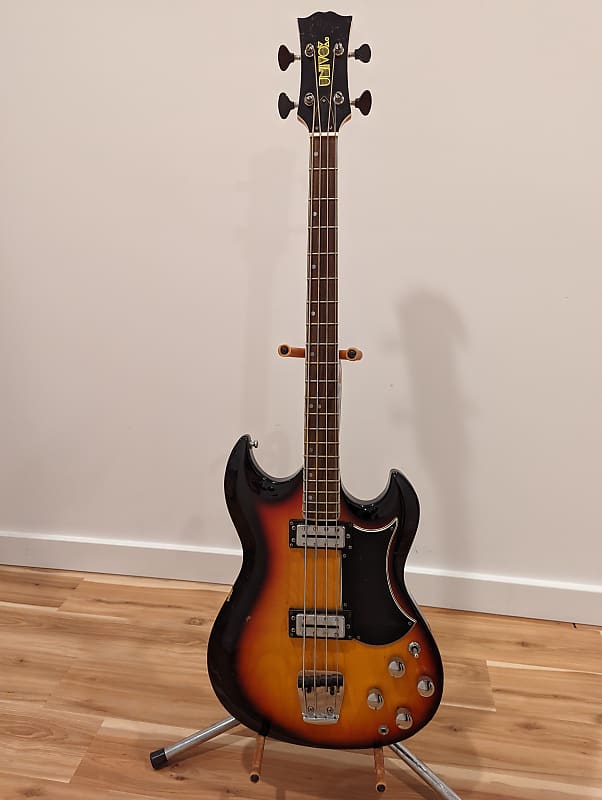 Univox Badazz Bass 1974 Sunburst | Reverb