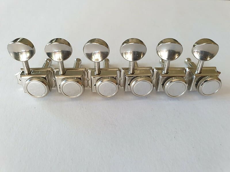 Guitar vintage style 6 in line locking tuners machine heads | Reverb